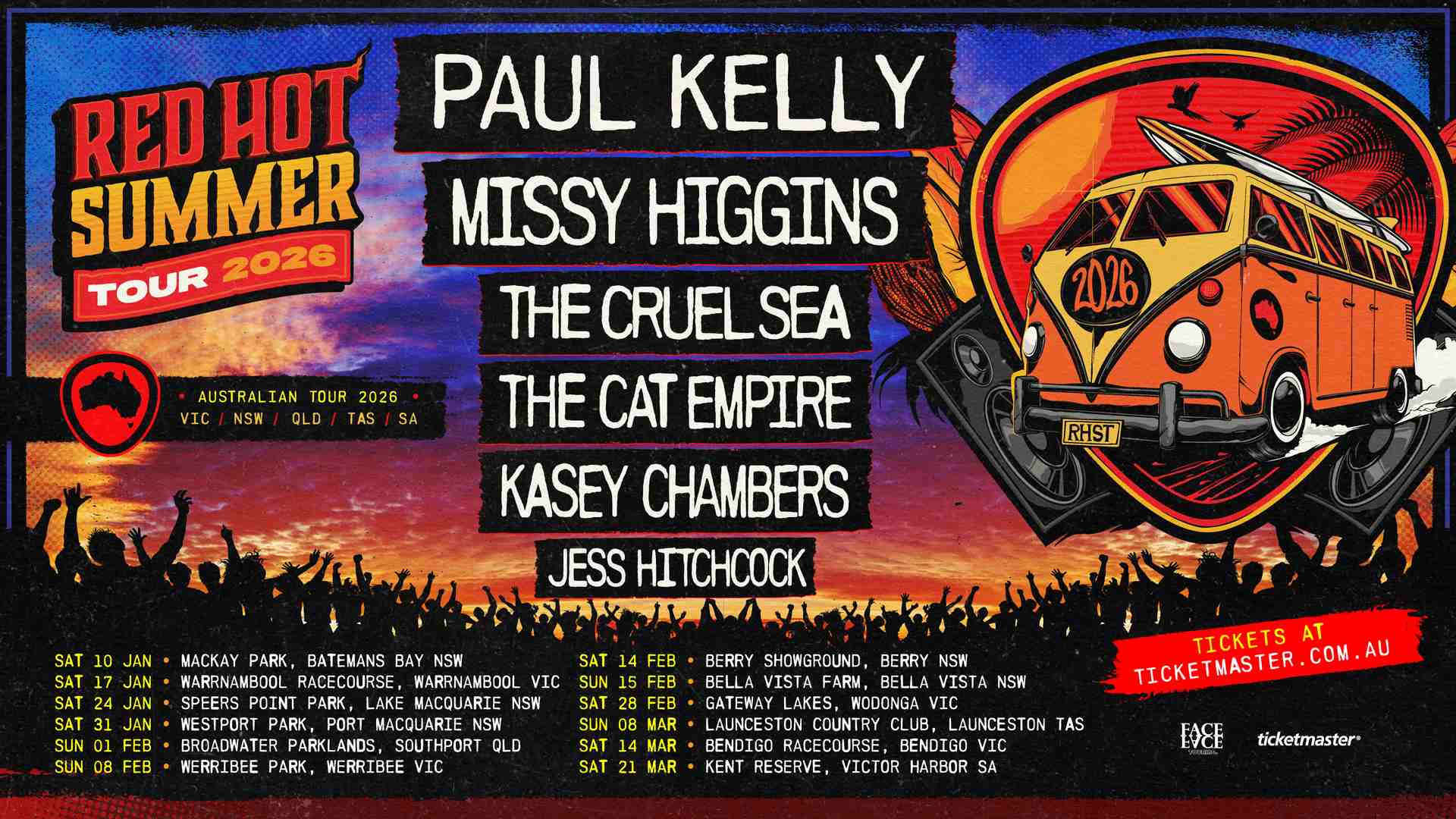 Red Hot Summer Tour – New Shows Including Perth - Sheldon Ang Media