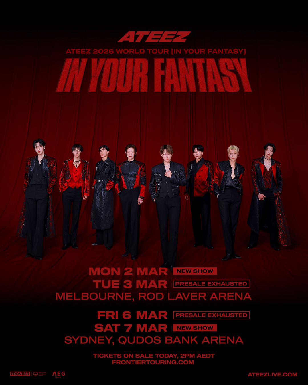 K-Pop ATEEZ Sydney and Melbourne Shows Commence Next Month - Sheldon ...