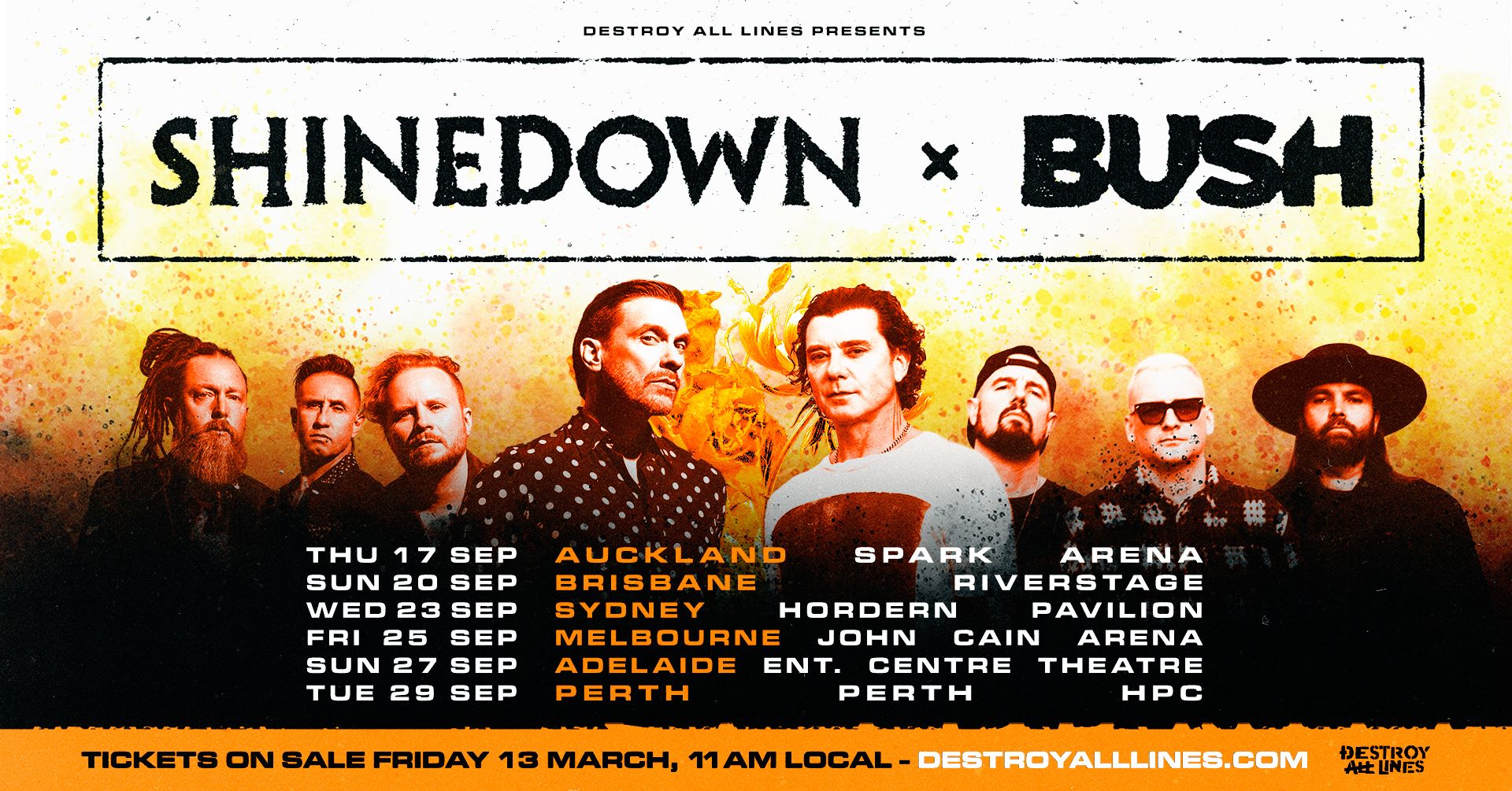 Shinedown and Bush Co-Headline Australian & New Zealand Tour - Sheldon ...