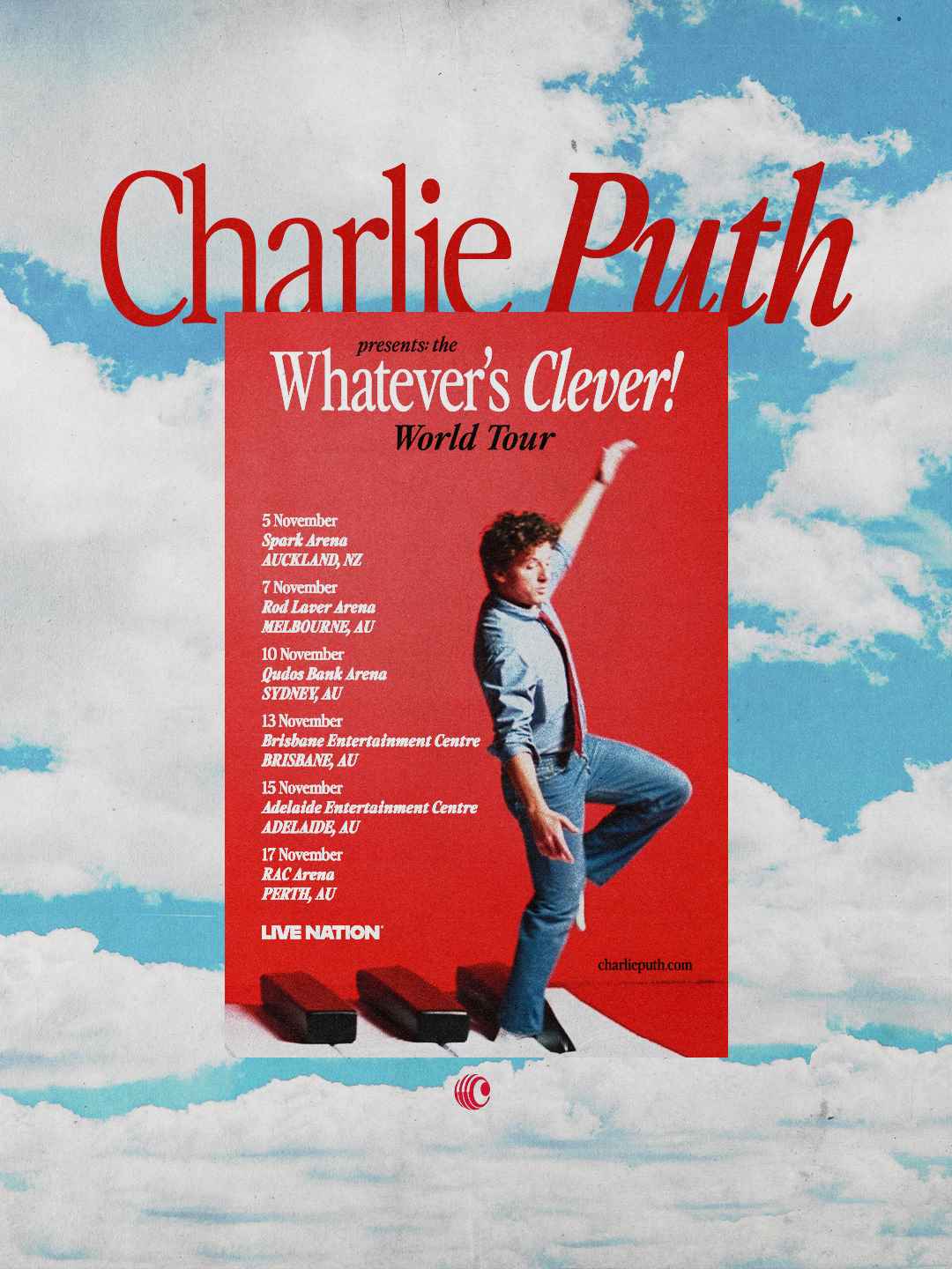 Charlie Puth Announces Whatever’s Clever! Australia and New Zealand ...
